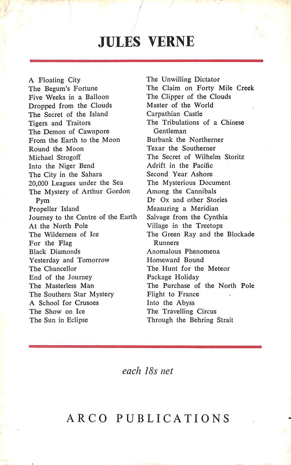 "The Travelling Circus" 1966 VERNE, Jules