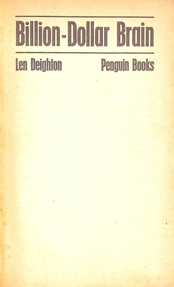 "Billion Dollar Brain" 1967 DEIGHTON, Len