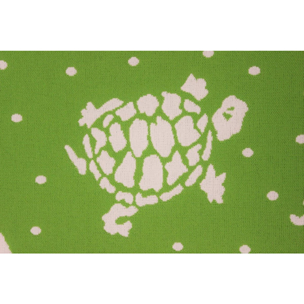 Green Table Cover w/ White Turtle & Polka Dot Pattern (SOLD)