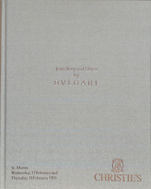 Jewellery And Silver By Bulgari 1993 Chirstie's St. Moritz