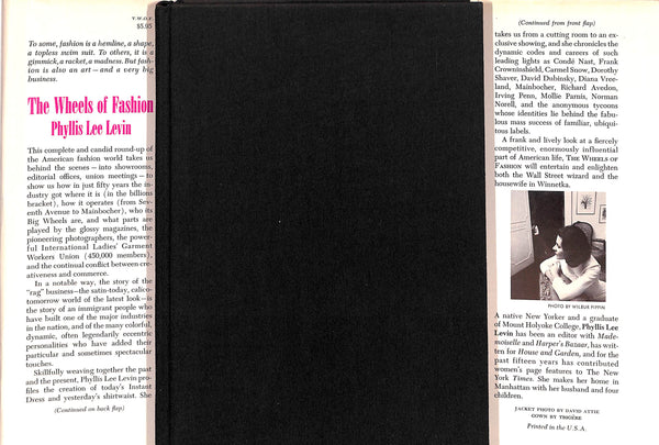 "The Wheels Of Fashion" 1965 LEVIN, Phyllis Lee