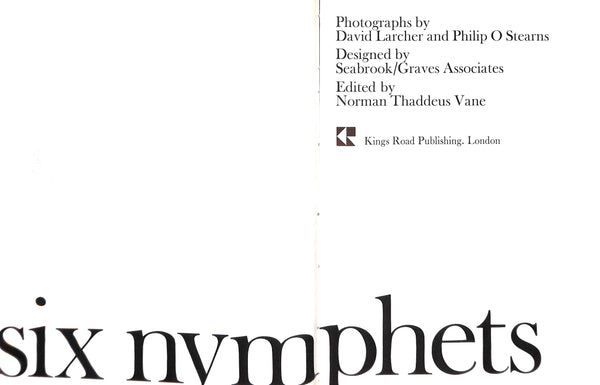 "Six Nymphets" 1966 LARCHER, David and STEARNS, Philip O. [photographs