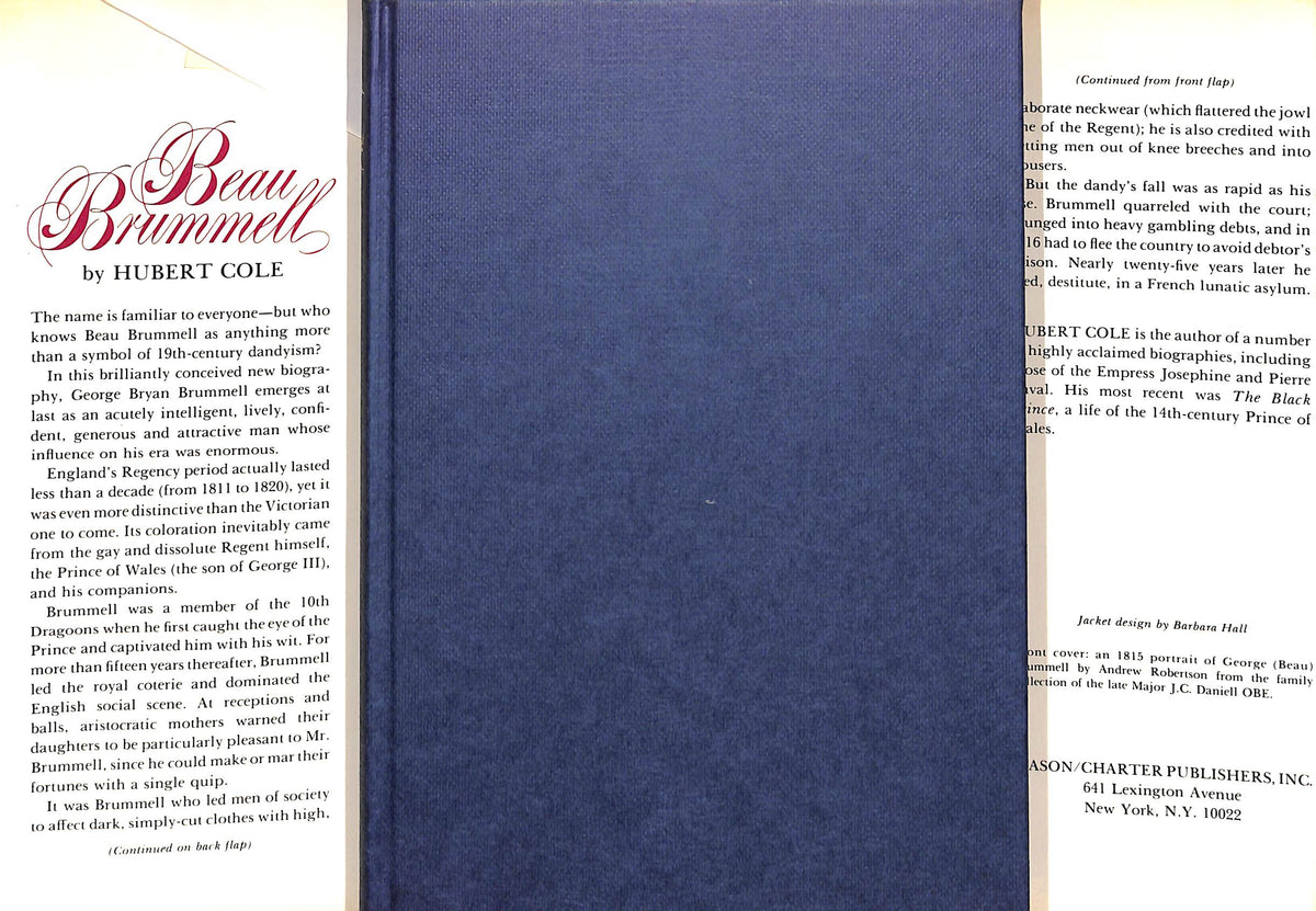 "Beau Brummell" 1977 COLE, Hubert