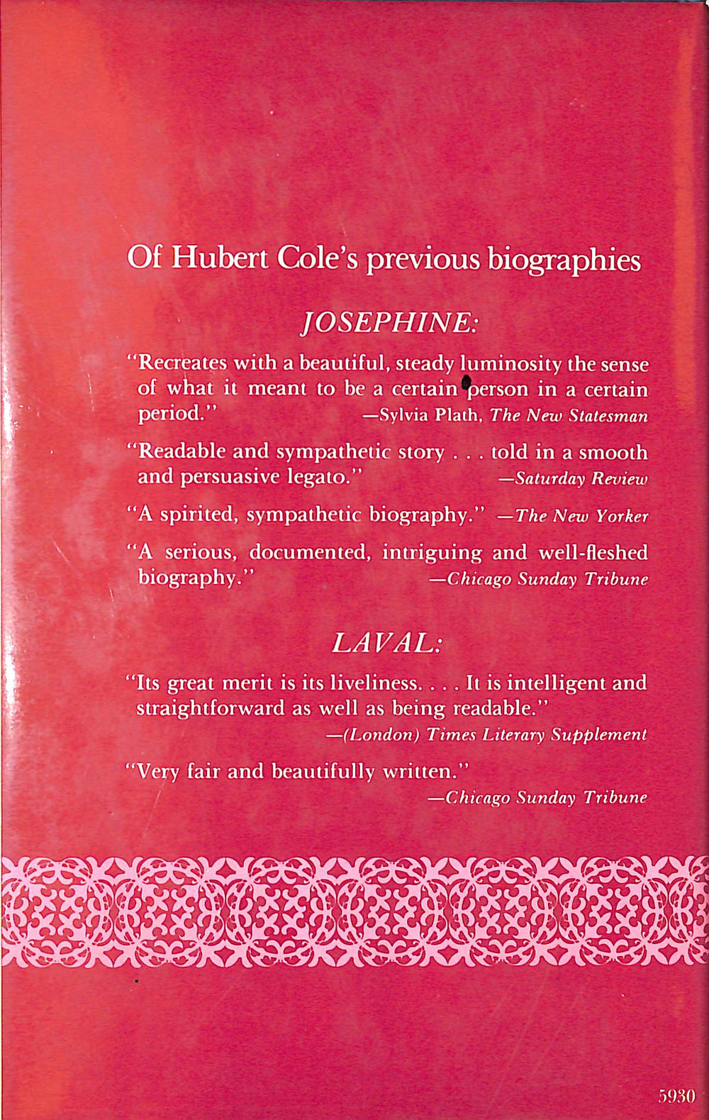 "Beau Brummell" 1977 COLE, Hubert