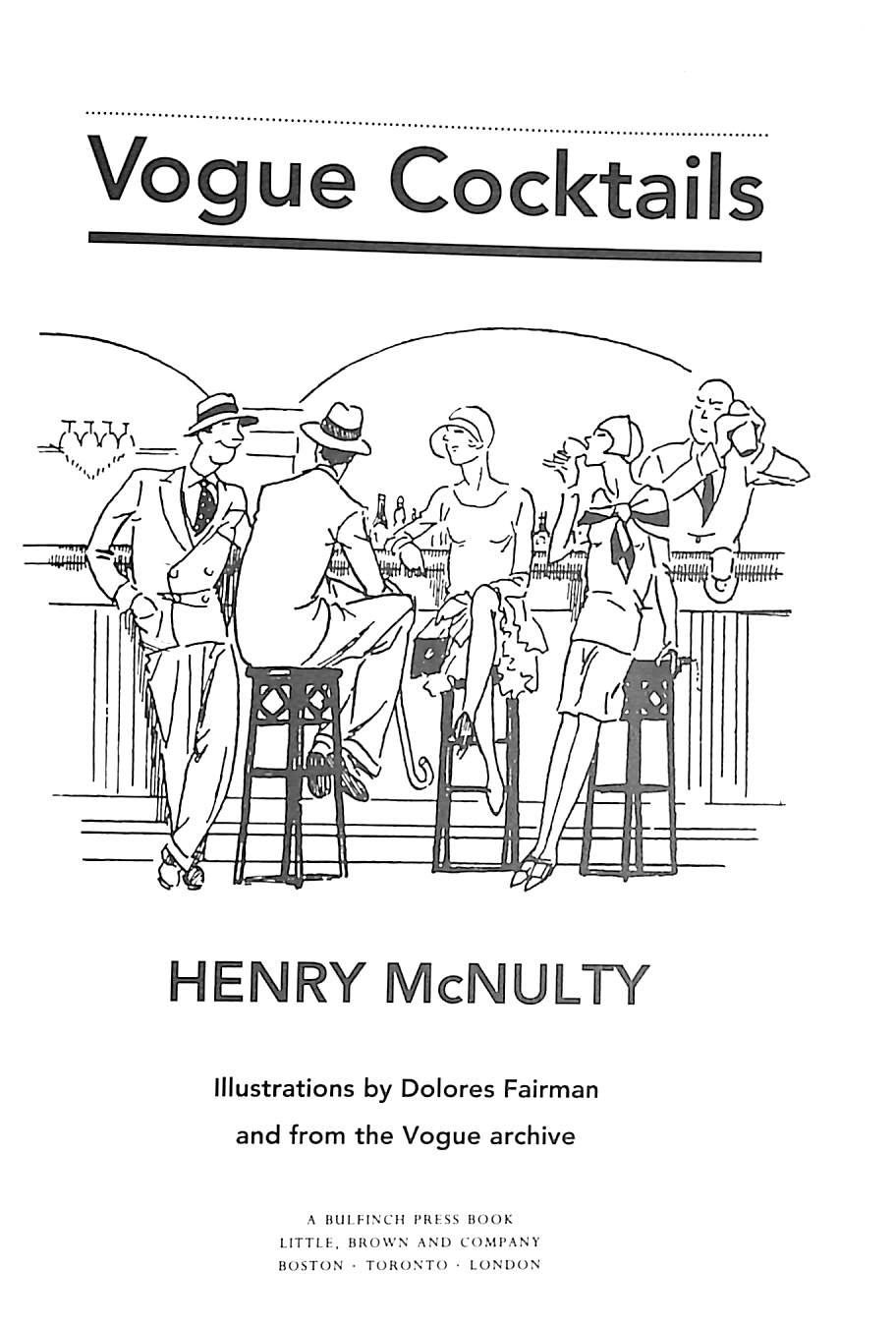 "Vogue Cocktails" 1993 MCNULTY, Henry