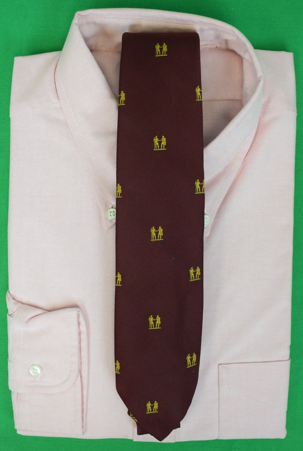 "Chipp x The University Club Of New York Burgundy Member's Tie"