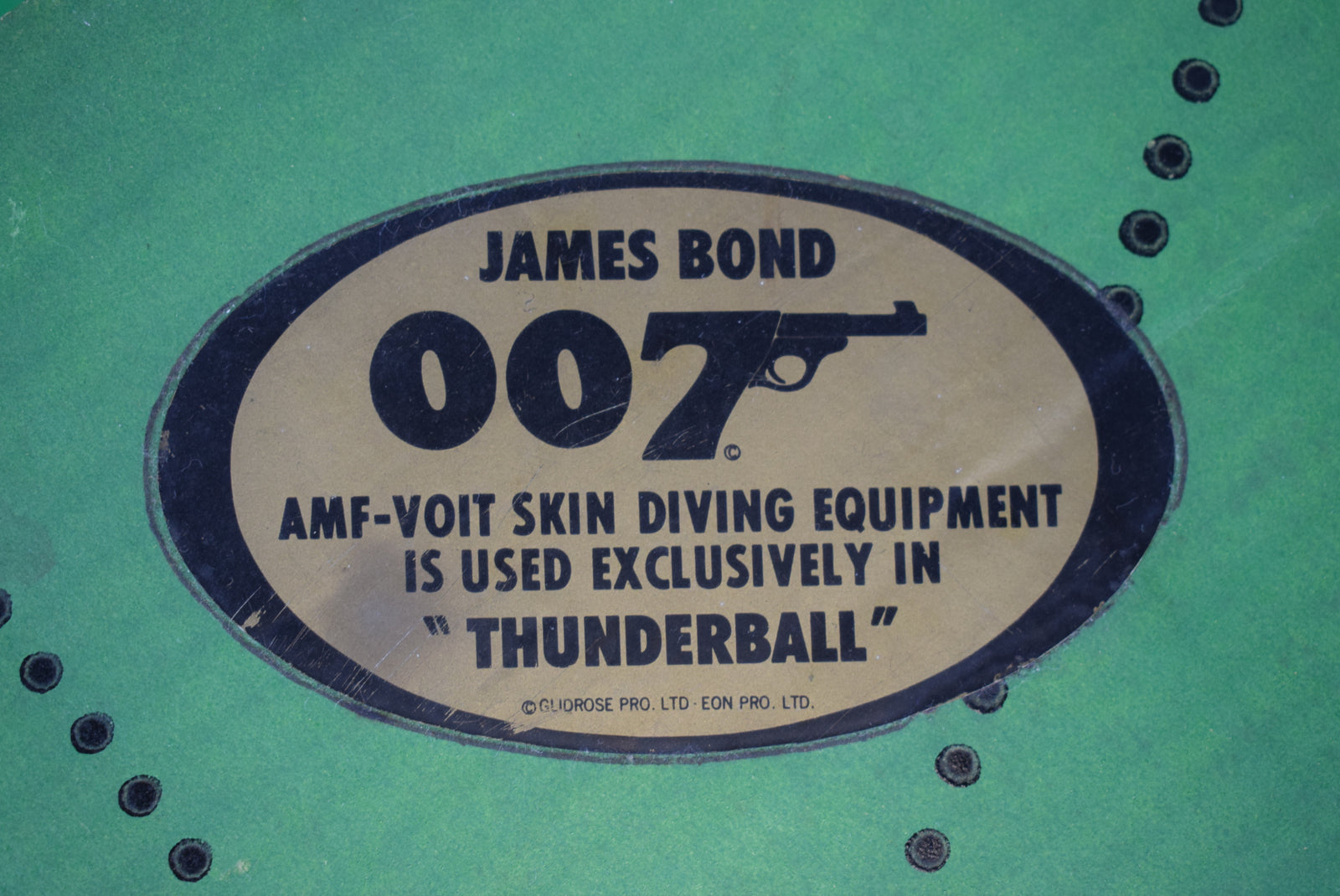"James Bond 007 Thunderball AMF-Voit Skin Diving Swimming Fins" 1965