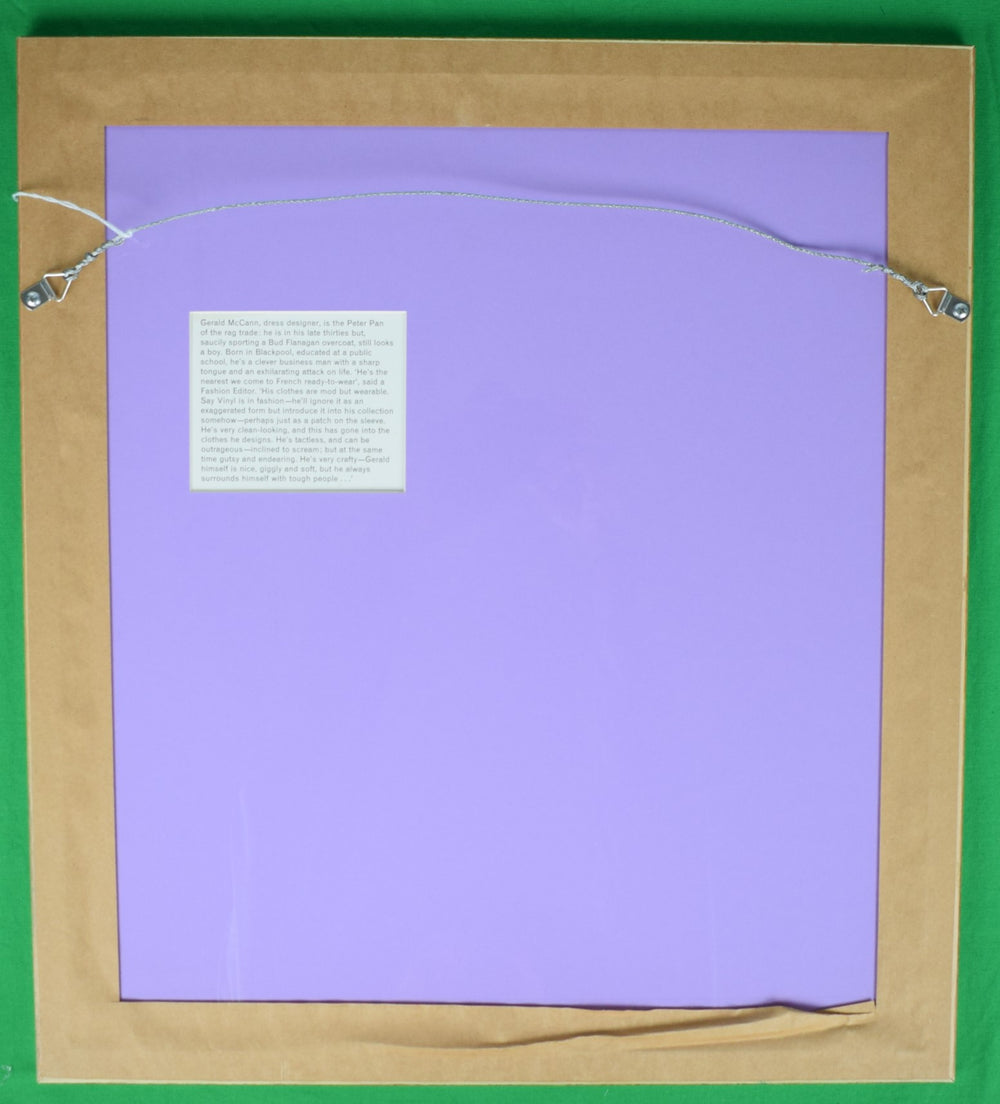 "Gerald McCann: Dress Designer 1965 Half-Tone Print Photo For David Ba