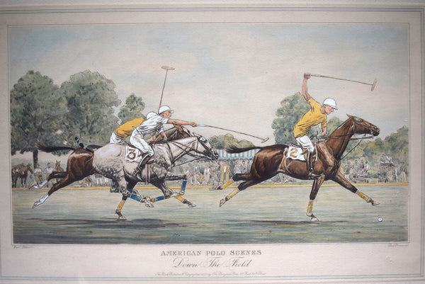 The Derrydale Press American Polo Scenes "Down The Field" 1930 By Paul