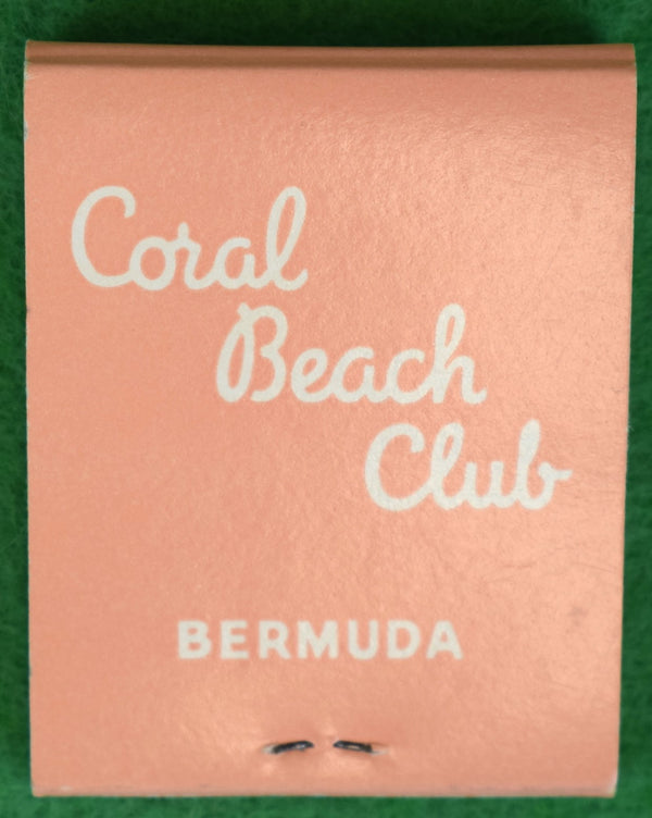 "Coral Beach Club Bermuda Matchbook" (UNSTRUCK)