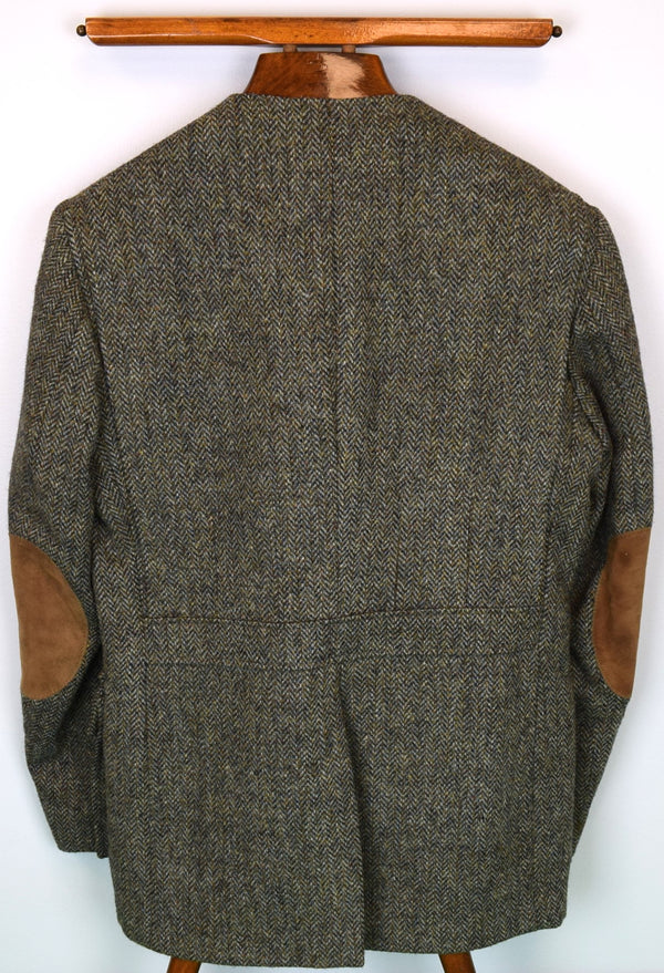 "Harris Tweed HB English Shooting Jacket w/ Suede Elbow Patches & Shou