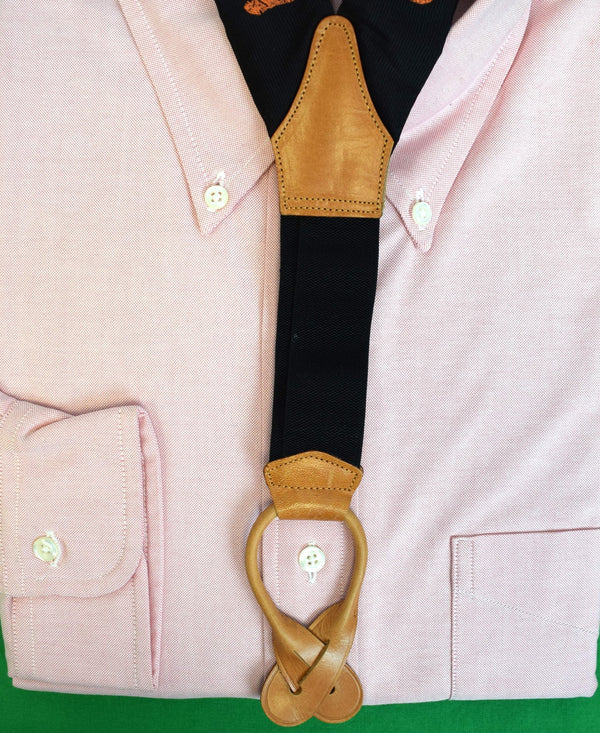 "Chipp x Princeton Orange Tiger w/ Black Grosgrain Silk Braces"