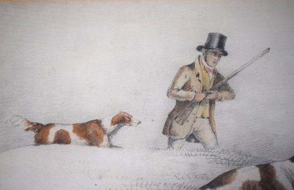 Huntsmen Shooting Drawing By Henry Alken