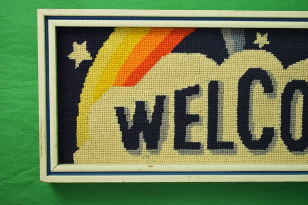 "Welcome" Needlepoint Sign (SOLD)