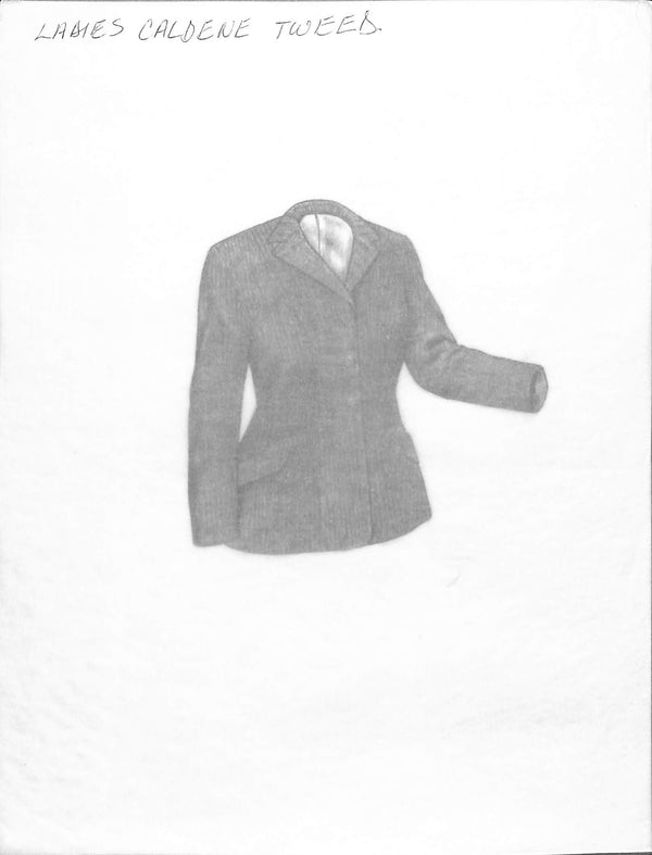 Ladies Caldene Tweed Jacket Graphite Drawing