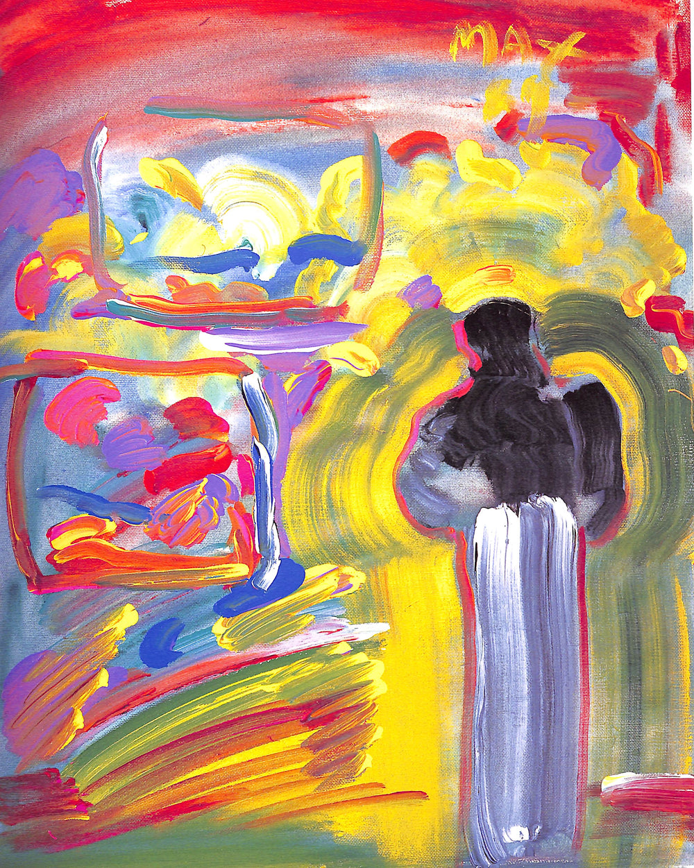 "The Art Of Peter Max" 2002 RILEY II, Charles A. (Inscribed w/ PM Draw