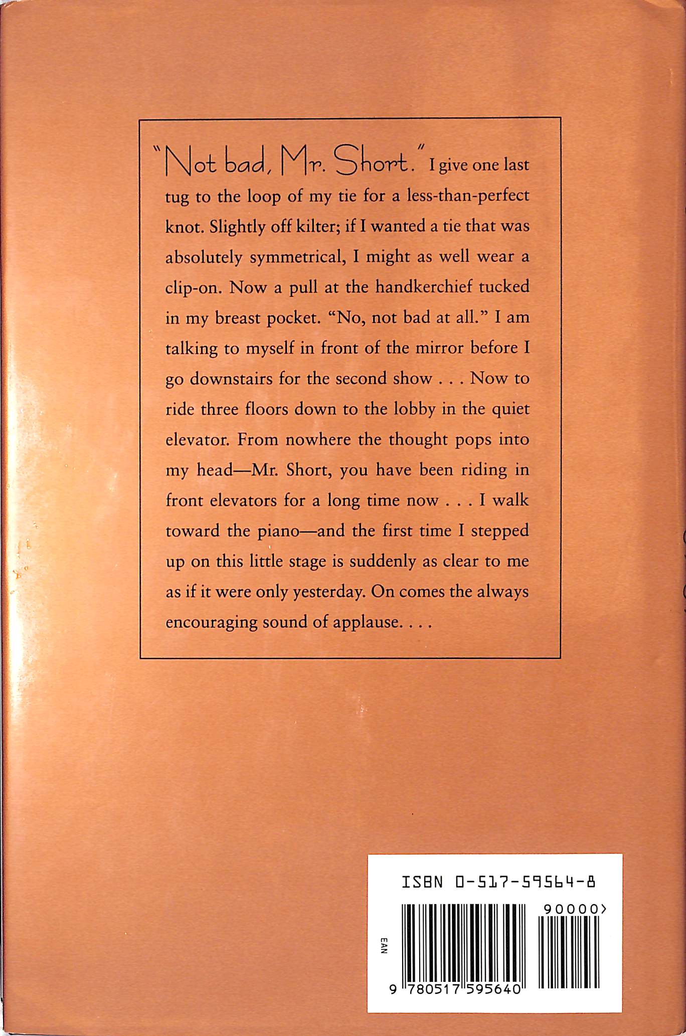 "Bobby Short: The Life And Times Of A Saloon Singer" 1995 SHORT, Bobby