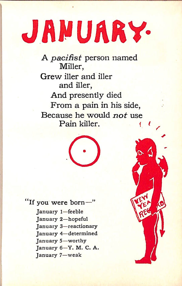 "The Revived Cynic's Calendar!" 1917 MUMFORD, Ethel Watts