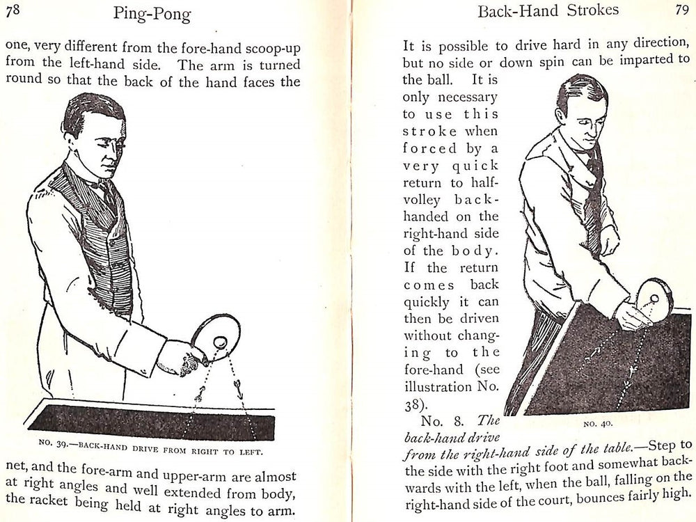 "Ping-Pong [Table-Tennis]: The Game And How To Play It" 1902 PARKER, A