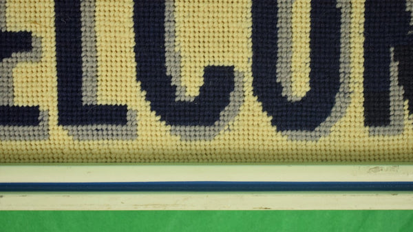 "Welcome" Needlepoint Sign (SOLD)