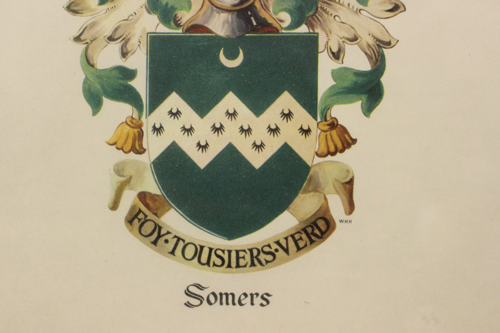 "Somers Armorial Coat-Of-Arms" (SOLD)