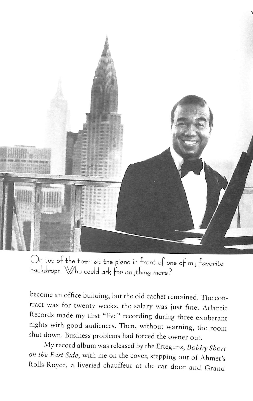 "Bobby Short: The Life And Times Of A Saloon Singer" 1995 SHORT, Bobby