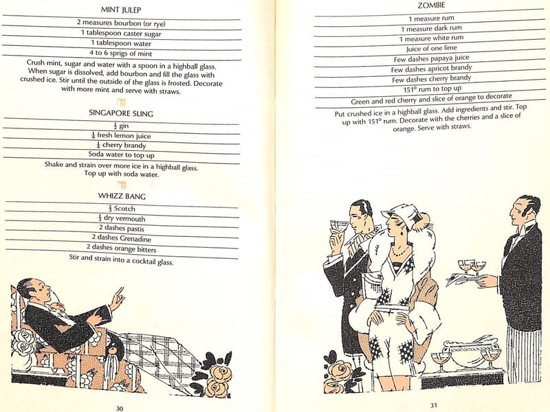 "The Jeeves Cocktail Book: A Guide To Mixed Drinking" 1980 BREDIN, Hug