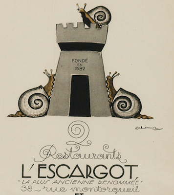 "L'Escargot et La Tour D'Argent Frederic" (SOLD)