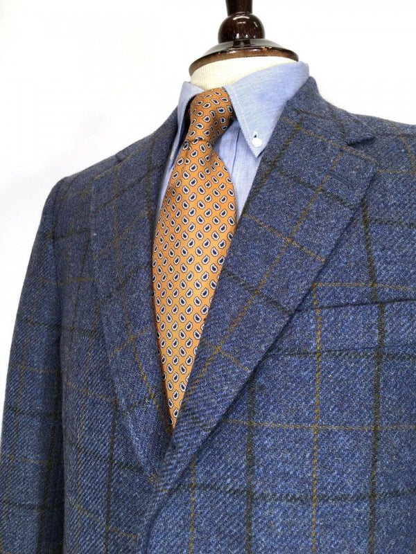 O'Connell's Sport Coat - Magee 'Donegal Mist' Tweed - Blue Windowpane