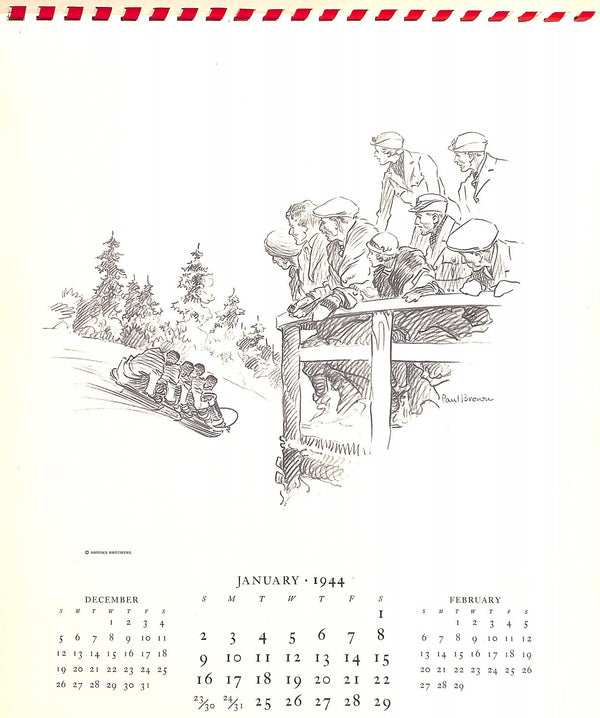 "Paul Brown Calendar 1944"