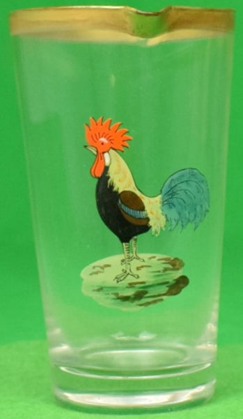 Hand-Painted Rooster Pitcher