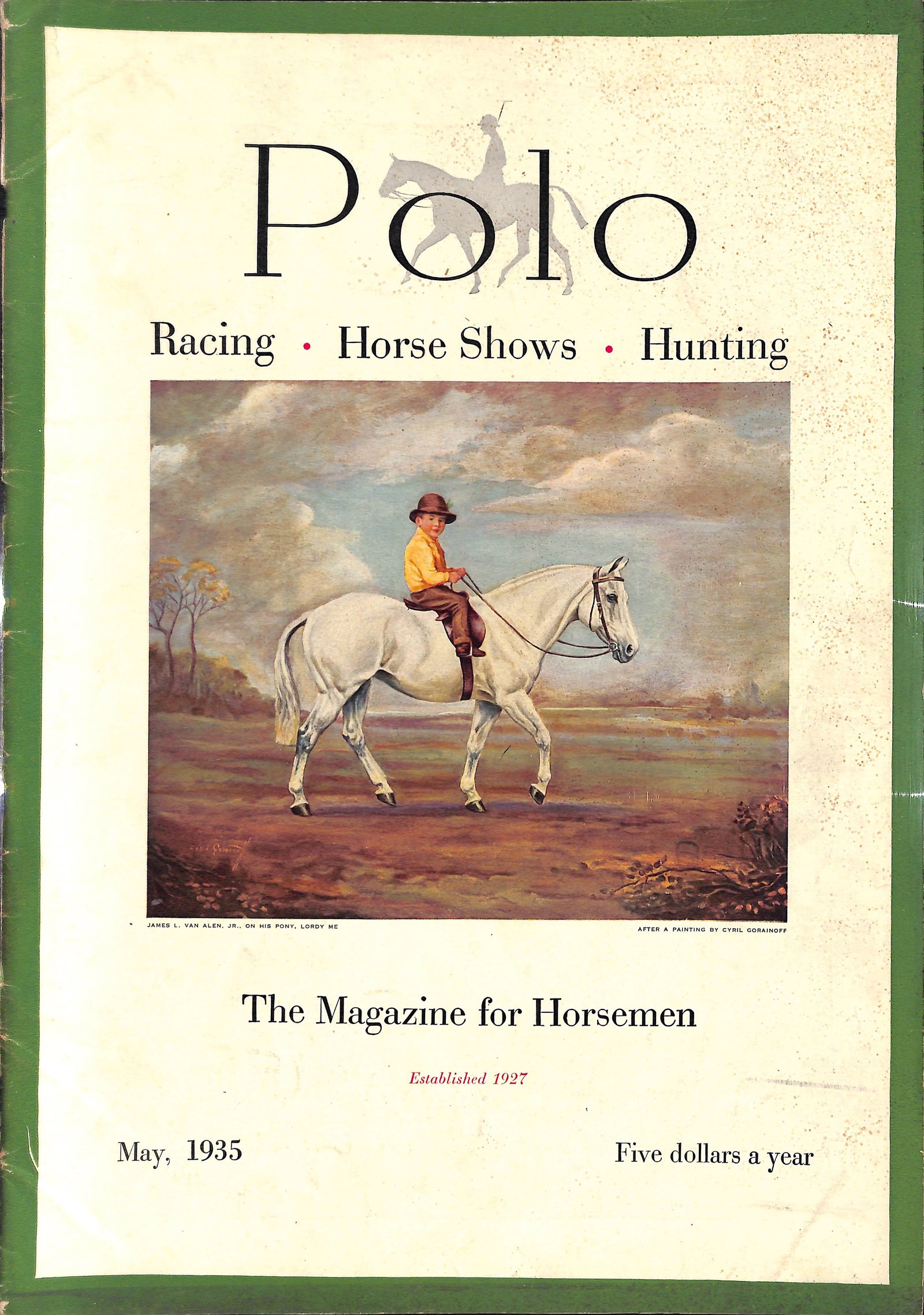 "Polo Magazine May, 1935" VISCHER, Peter [editor]