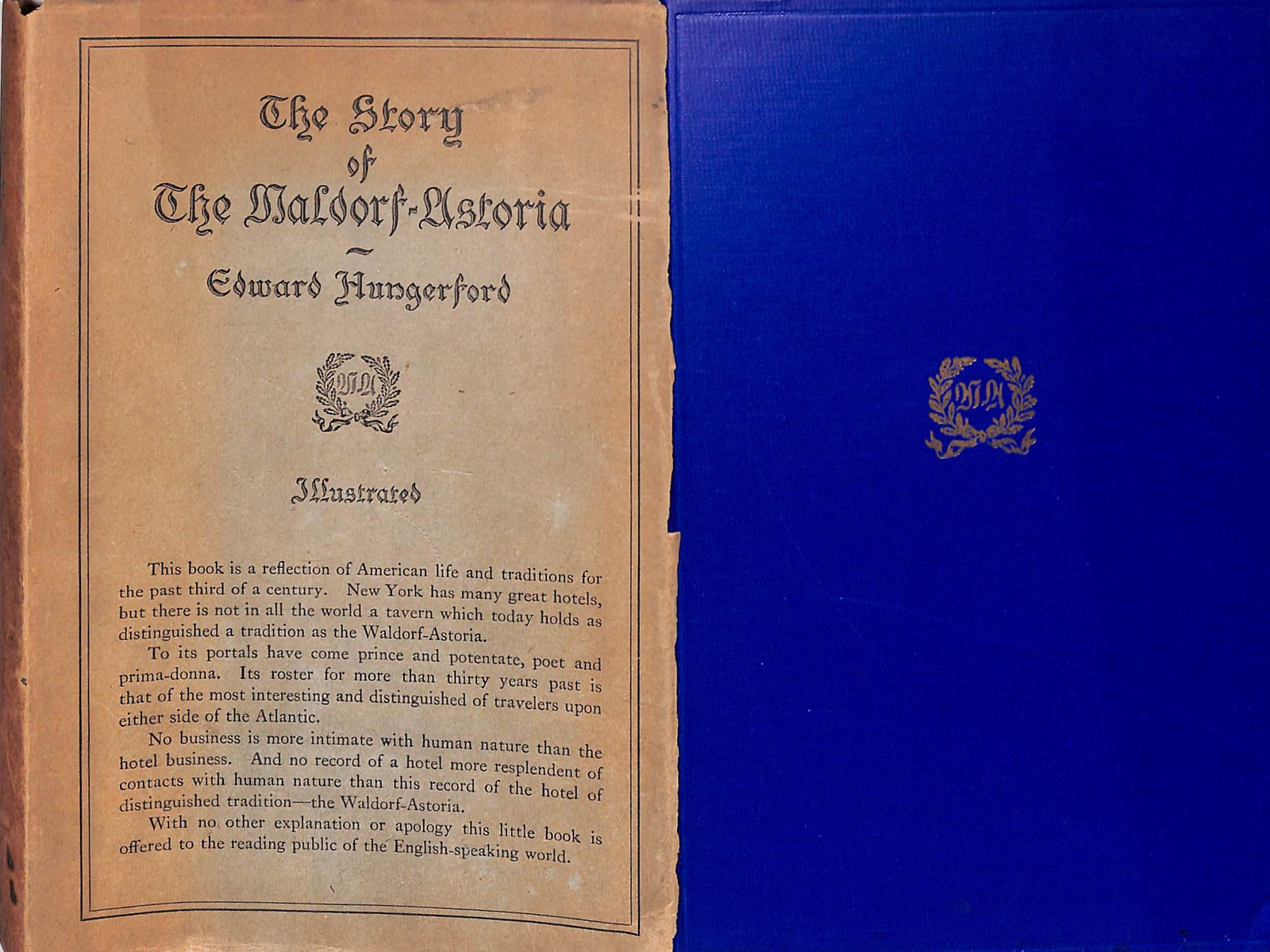 "The Story of the Waldorf-Astoria" Hungerford, Edward