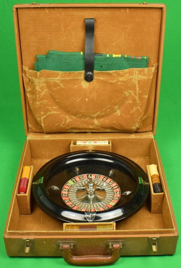 Roulette c1930s Gaming Case Set