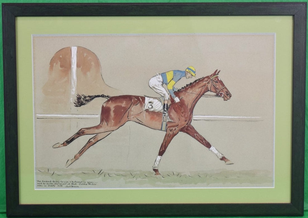 "Golden Miller Grand National Steeplechase" 1934 by Paul Brown