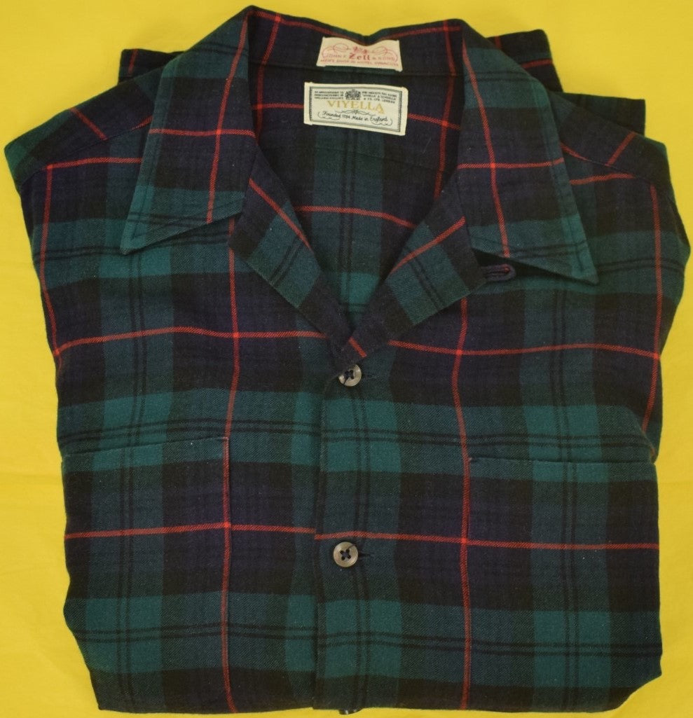 'Viyella Tartan Plaid Spt Shirt' Sz: L 16- 16-1/2