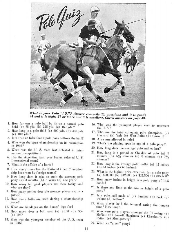 "Chicago Polo & Arlington Farms"