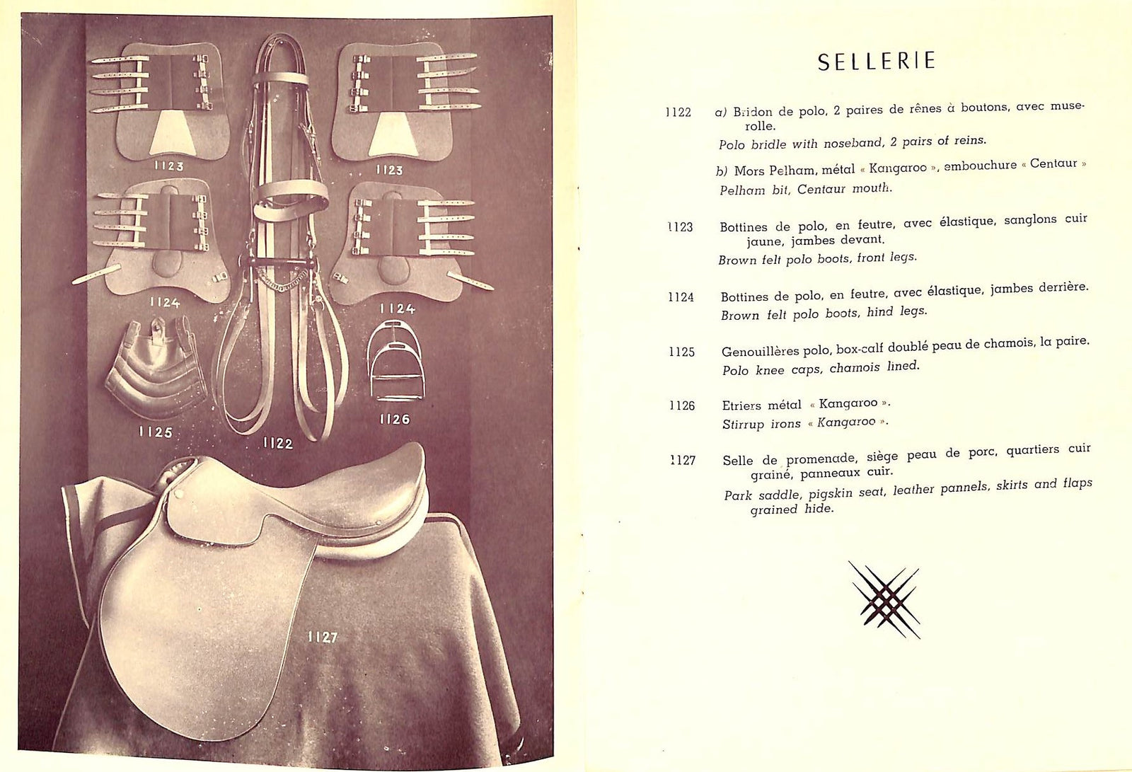 "Hermes Catalogue Sellerie"