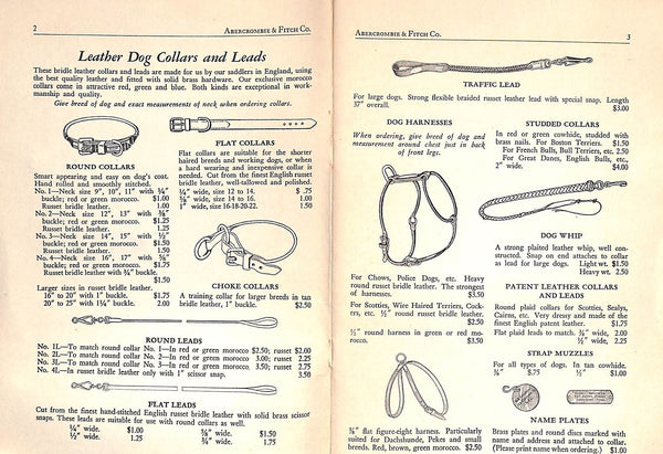 "Abercrombie & Fitch 1940 Dog Catalog"