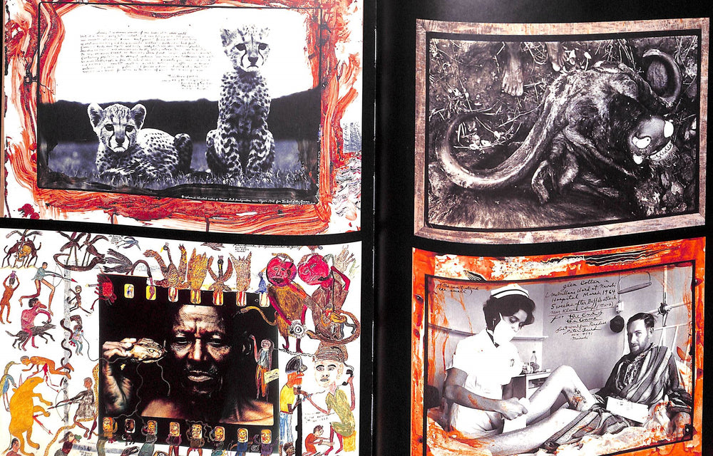 "Peter Beard: Fifty Years of Portraits" 1999 w/ Original PB Artwork!