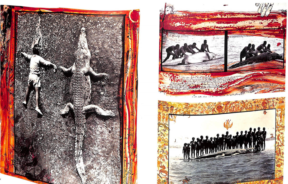 "Peter Beard: Fifty Years of Portraits" 1999 w/ Original PB Artwork!