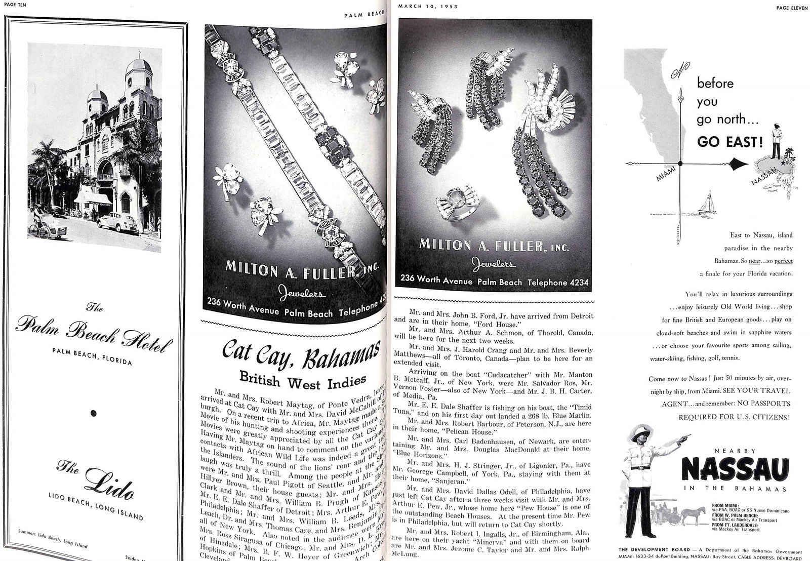 Palm Beach Life Magazine March 10, 1953