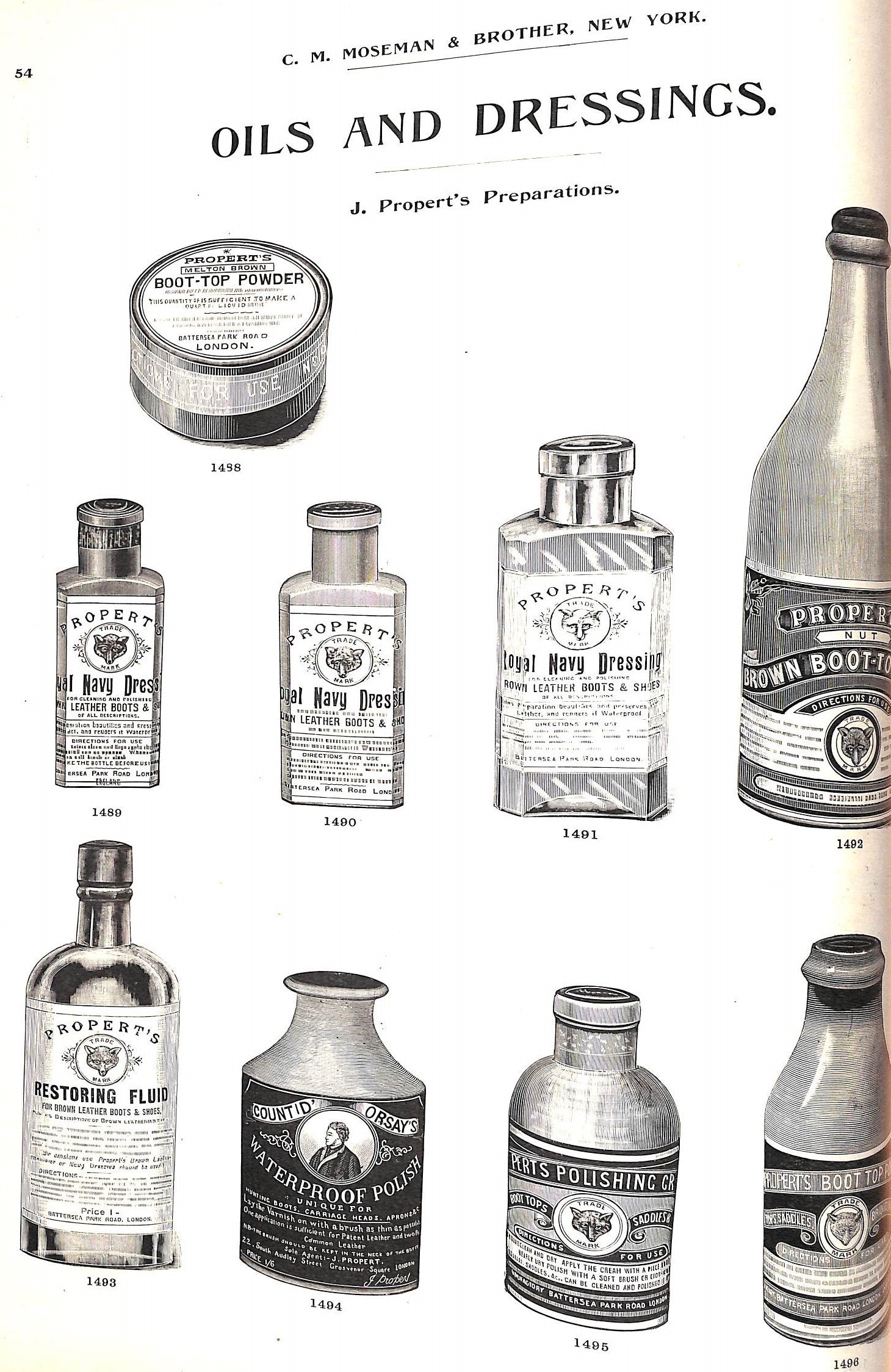 "Mosemans': Illustrated Guide For Purchasers Of Horse Furnishing Goods