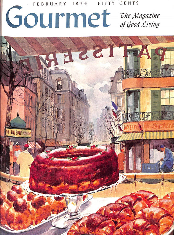 "Gourmet: The Magazine of Good Living" 12 Bound 1956 Issues