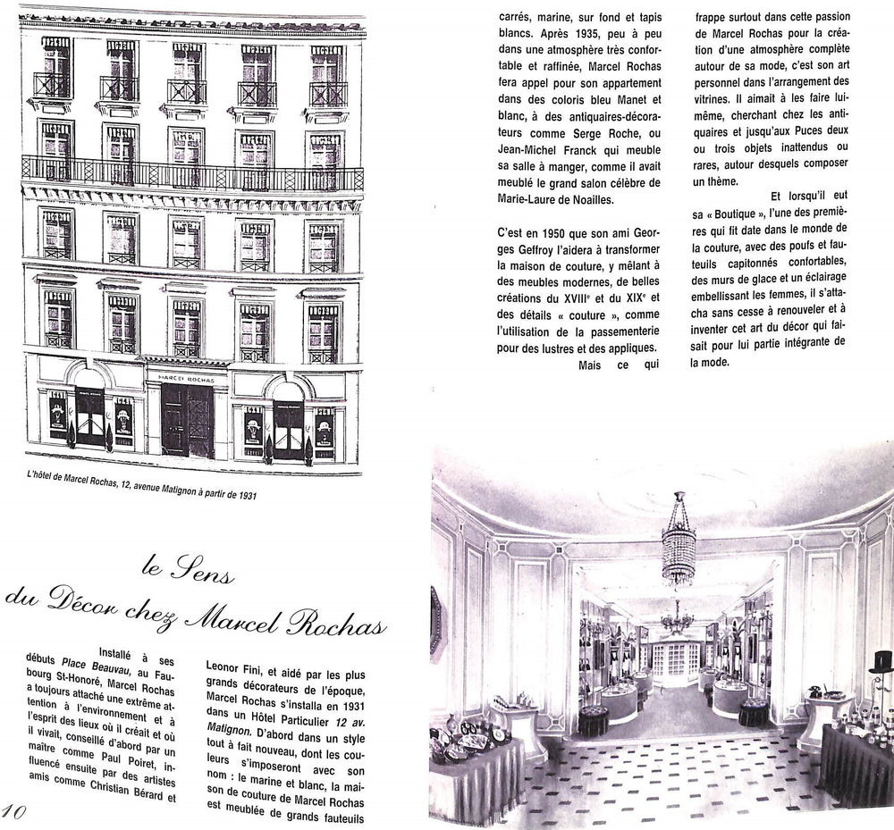 "Marcel Rochas Mode 1925-1955 30 Ans d'Elegance et de Creations" 1983