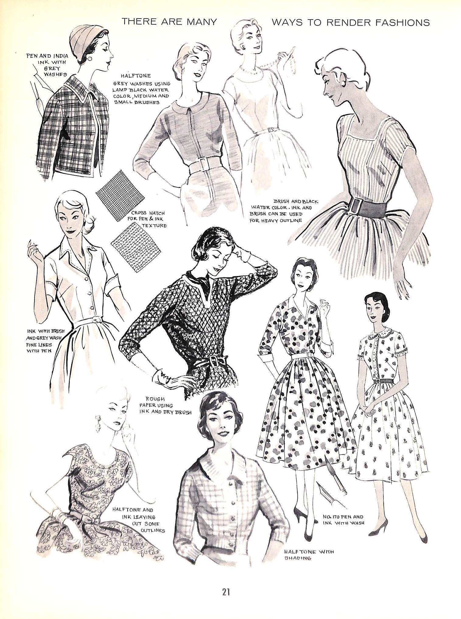 how to draw vintage fashion book