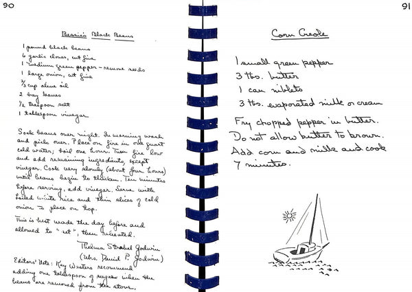 "Key West Cook Book" 1949 The Members Of The Key West Woman's Club