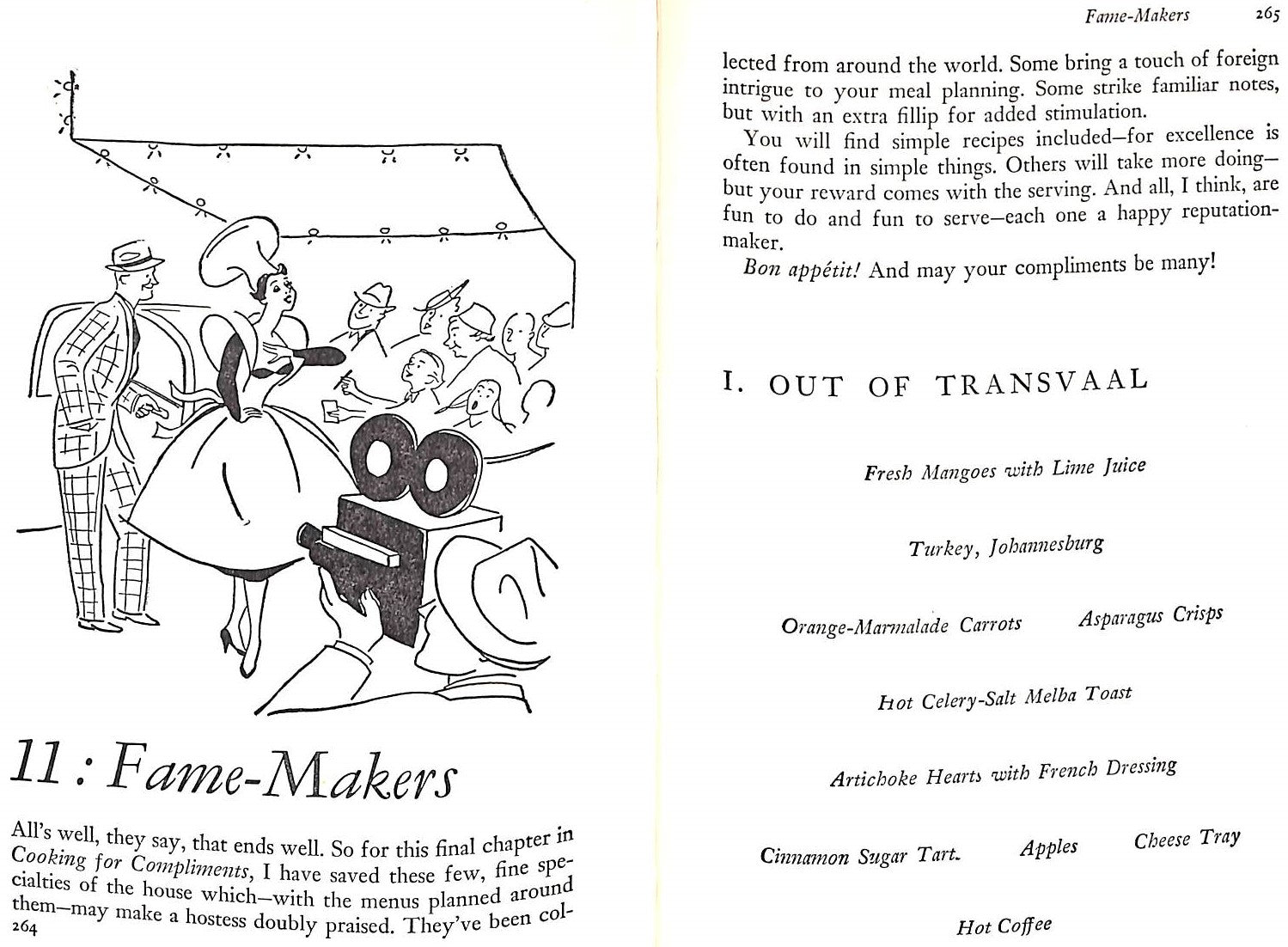 "Martha Deane's Cooking For Compliments" 1955 TAYLOR, Marian Young