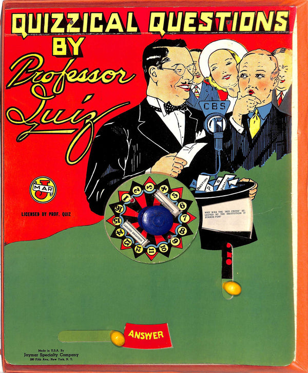 "Quizzical Questions" 1939 By Professor Quiz