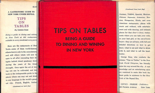 "Tips On Tables: Being A Guide To Dining And Wining In New York At 365
